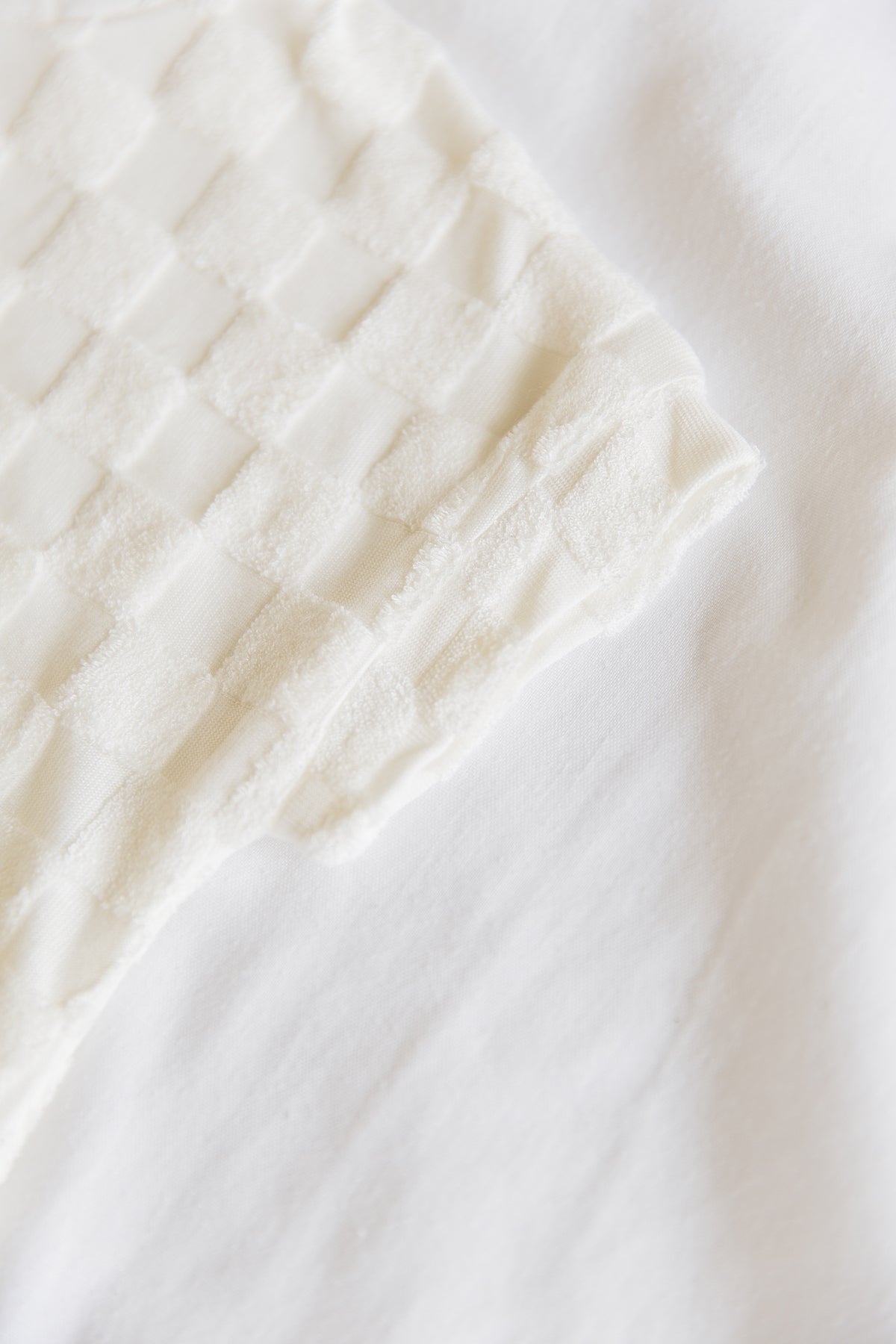 Terry Romper - Cream Chequerboard | maki